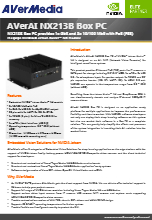 NX213Bデータシート（英語版） 製品カタログ アバーメディア・テクノロジーズ | イプロスものづくり