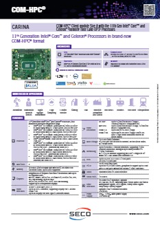 COM-HPC CARINA 製品カタログ SECO S.p.A | イプロスものづくり