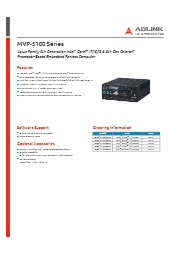 ファンレス組込みPC ADLINK MVP-5100 サンテックス | イプロスものづくり