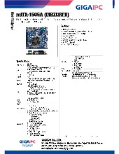 Mini ITX規格産業用マザーボード【mITX-1505A】 製品カタログ V-net AAEON | イプロスものづくり