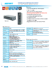 第11世代 Elkhart Lake CPU搭載 ファンレス組込みPC iBASE AGS101T 製品カタログ 製品カタログ サンテックス | イプロスものづくり