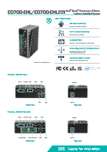 Intel Atom x6000 CPU搭載 産業用ファンレス組込みPC ED700-EHL 製品カタログ 製品カタログ サンテックス ...
