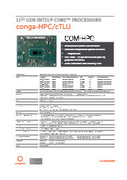 COM-HPC Client: conga-HPC/cTLU コンガテックジャパン | イプロスものづくり