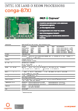 COM Express Basic Type 7 モジュール conga-B7XIデータシート 製品カタログ コンガテックジャパン | イプロスものづくり