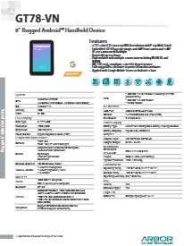 GT78‐VN Datasheet 仕様書 ARBOR Technology | イプロスものづくり