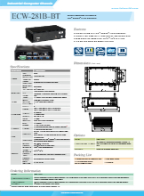Bay Trail CPU搭載 産業用ファンレス組込みPC IEI ECW-281B-BT 製品カタログ 製品カタログ サンテックス | イプロスものづくり