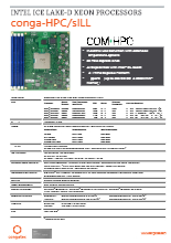 COM-HPC Server Size D モジュール conga-HPC/sILLデータシート 製品カタログ コンガテックジャパン | イプ ...