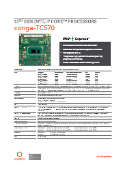 COM Express: conga-TC570 コンガテックジャパン | イプロスものづくり