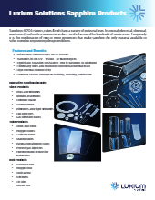 【英語版】単結晶サファイア材 製品カタログ Luxium Solutions Japan | イプロスものづくり