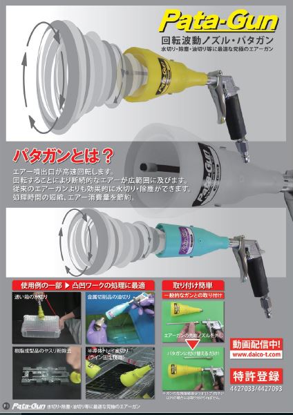 回転波動ノズル『Pata-Gun（パタガン）』 製品カタログ | カタログ | 東京発条製作所 - Powered by イプロス