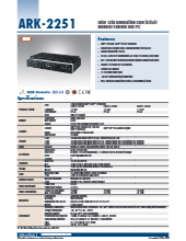 第13世代インテルCoreプロセッサ 産業用PC「ARK-2251」 製品カタログ アドバンテック | イプロスものづくり