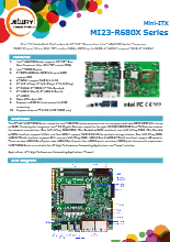 産業用Mini ITX規格マザーボード【MI23-R680X】 製品カタログ V-net AAEON | イプロスものづくり