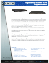 Crystal社 RCS7550-48 48ポート堅牢スイッチ 製品カタログ ナセル | イプロスものづくり