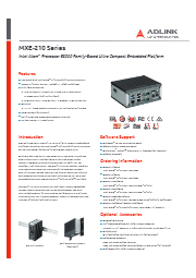 ファンレス組込みPC ADLINK MXE-211/212 サンテックス | イプロスものづくり