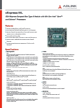 COM Express CPUモジュール ADLINK cExpress-WL 製品カタログ 製品カタログ サンテックス | イプロスものづくり