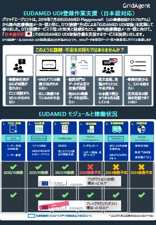 EUDAMED UDI登録支援サービス 製品カタログ グリッドエージェント | イプロスものづくり