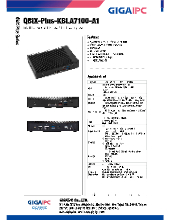 GIGAIPC 産業用組込みPC QBiX-Plus-KBLA7100-A1 製品カタログ 製品カタログ サンテックス | イプロスものづくり