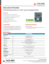 EGX-MXM-RTX5000 仕様書 ADLINKジャパン | イプロスものづくり