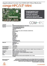 キャリアボード:conga-HPC/3.5-Mini コンガテックジャパン | イプロスものづくり