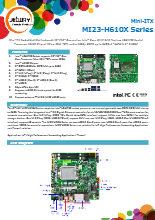 産業用Mini ITX規格マザーボード【MI23-H610X】 製品カタログ V-net AAEON | イプロスものづくり
