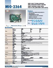 【Pico-ITX】組込みCPUボード、MIO-2364 製品カタログ アドバンテック | イプロスものづくり