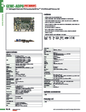 3.5インチ規格シングルボードコンピュータ【GENE-ADP6】 製品カタログ V-net AAEON | イプロスものづくり
