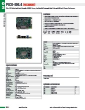 PICO ITX規格 産業用CPUボード【PICO-EHL4】 製品カタログ V-net AAEON | イプロスものづくり