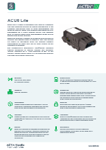ACU6 Lite【英語版】 製品カタログ ACTIA Japan | イプロスものづくり