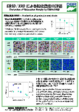 EBSD/XRD による転位密度の評価 製品カタログ 大同分析リサーチ | イプロスものづくり