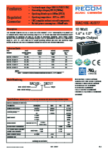 【英語版】AC/DCモジュール『RAC10E-K/277シリーズ』 製品カタログ アークテイク | イプロスものづくり