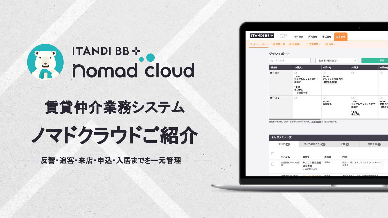 営業支援システム『nomad cloud』 製品カタログ イタンジ | イプロス都市まちづくり