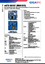 産業用Mini ITX規格マザーボード【mITX-H61EC】 製品カタログ V-net AAEON | イプロスものづくり