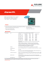 cExpress-MTL 仕様書 ADLINKジャパン | イプロスものづくり