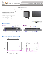 10.1インチ前面防水防塵IP65産業用パネルPC Jetway HPC-101 製品カタログ 製品カタログ サンテックス | イプロスものづくり