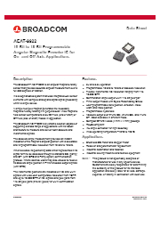 磁気式アブソリュートエンコーダ『AEAT-9922』 ブロードコム（アバゴ・テクノロジー株式会社） | イプロスものづくり