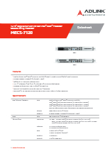 1U MECサーバ MECS-7120 仕様書 ADLINKジャパン | イプロスものづくり