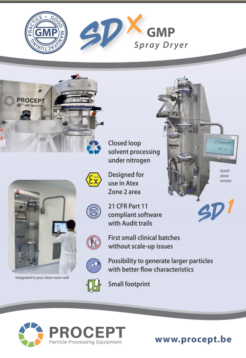 PROCEPT スプレードライヤー『SDx』カタログ 製品カタログ オガワ精機 | イプロスものづくり