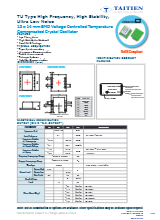 【英語版】TU(13×14)高周波水晶発振器 製品カタログ SUPREME COMPONENTS INTERNATIONAL | イプロスものづくり