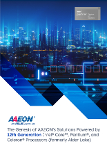 AAEON社 Intel Alder Lake P/S搭載製品総合カタログ 2023-2024年版 総合カタログ V-net AAEON | イプロスものづくり