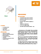 【英語版】小型PCBマウント型圧力トランスデューサ『MS4525DO』 製品カタログ グローバル電子 | イプロスものづくり