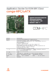 COM-HPC キャリアボード: conga-HPC/uATX コンガテックジャパン | イプロスものづくり