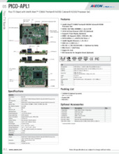 AAEON PICO-ITX規格産業用CPUボード【PICO-APL1】 製品カタログ | カタログ | V-net AAEON - Powered by イプロス