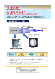 【Akion】基準ホログラム素子(CGH) 東明技研 | イプロスものづくり