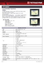パネルPC TETRADYNE TIP-080NT 製品カタログ 製品カタログ サンテックス | イプロスものづくり