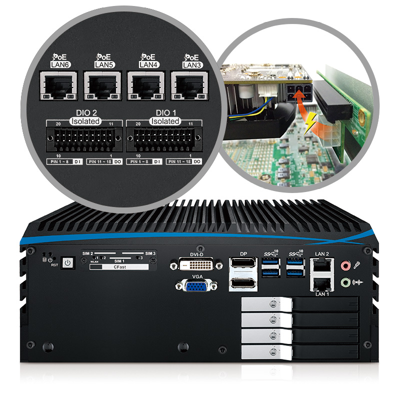 新製品、2枚PCI/PCIe拡張OK、ワークステーション級「ECX-1400」シリーズ最新第八世代プロセッサ(Coffee Lake)搭載ファンレスPC | VECOW 台湾本社 | ニュース ...