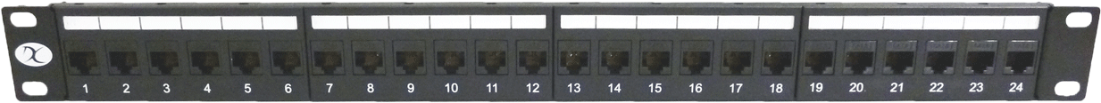 【24ポート RJ45パッチパネル】PPCH-RJ/RJ24 データコントロルズ | イプロスものづくり