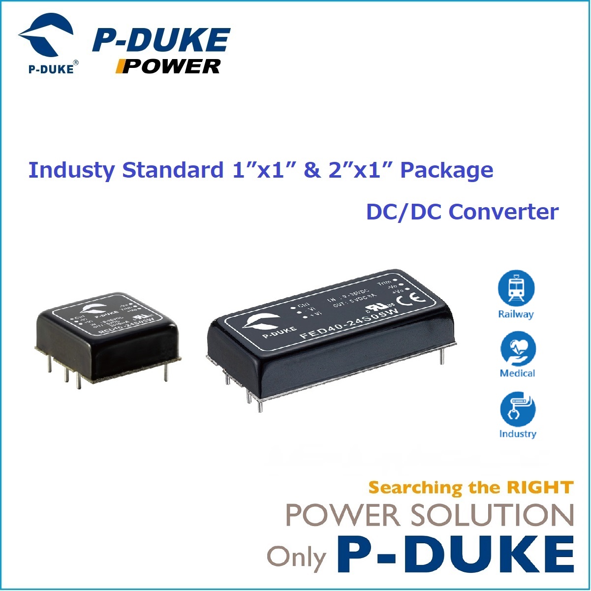 P-DUKE 1"×1"&2"×1"サイズDC/DCコンバーター ジェムコ | イプロスものづくり