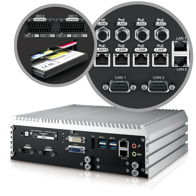 M.2、CAN Bus、M12対応、第7世代CPU搭載産業用PC VECOW | イプロスものづくり
