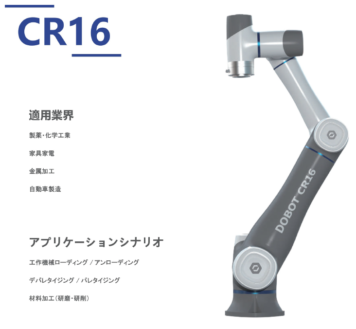 協働ロボット『DOBOT CR16』 フレアオリジナル | イプロスものづくり