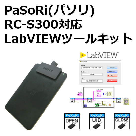 RFIDリーダー PaSoRi LabVIEWツールキット ペリテック | イプロスものづくり